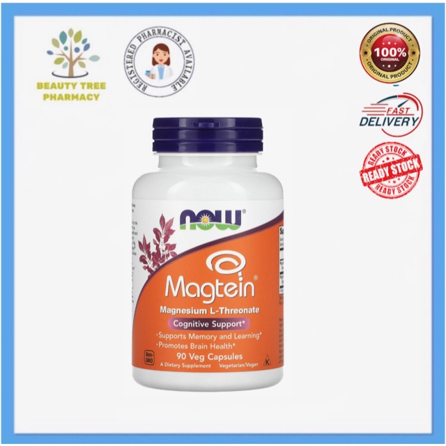 Now Foods Magtein Magnesium L-Threonate 90 Veg Capsules | Shopee Malaysia