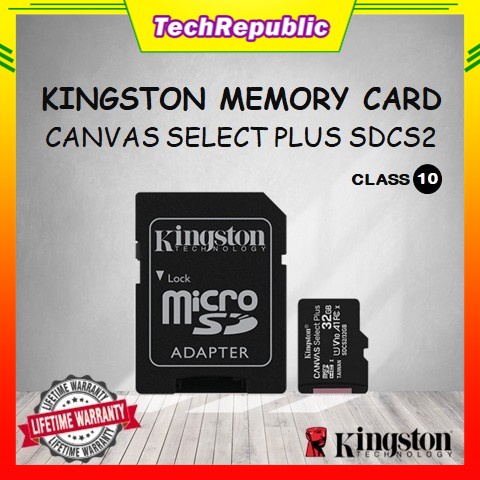 KINGSTON MICRO SD CARD MEMORY CARD Canvas Select Plus Class 10 UHS-I Card SDCS2 ( 32GB / 64GB ...