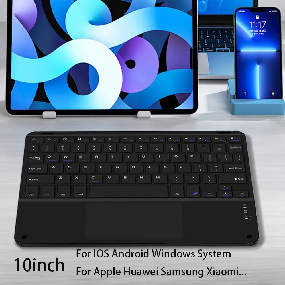Wireless Keyboard With Touchpad For Android iOS Windows For iPad Pro ...