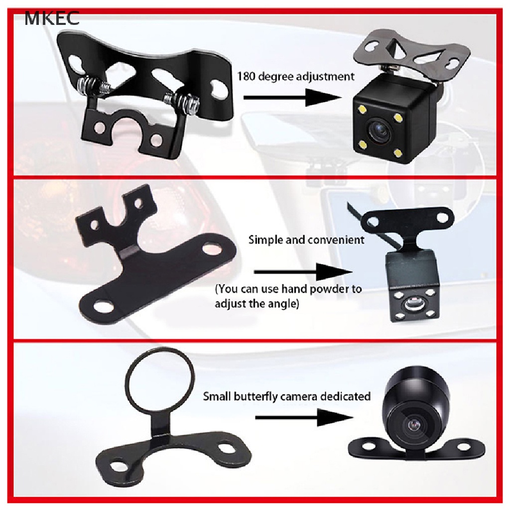 MKEC Universal Car Rear Camera Mounting Bracket Black Metal For DVR ...