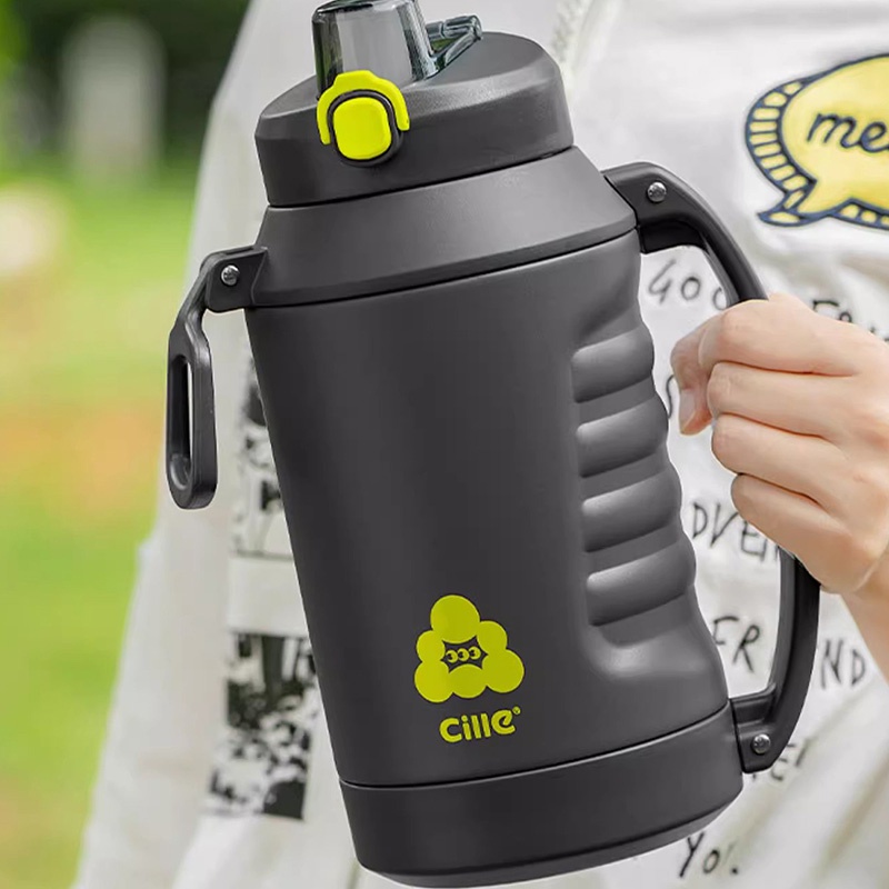 Cille Bucket Shaker Big Handle 316 Stainless Steel Vacuum Flask ...