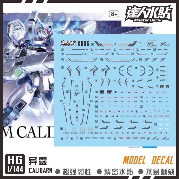 MASTER H006 TWFM HG 1/144 Calibarn Water Slide Decal Not Sticker ...