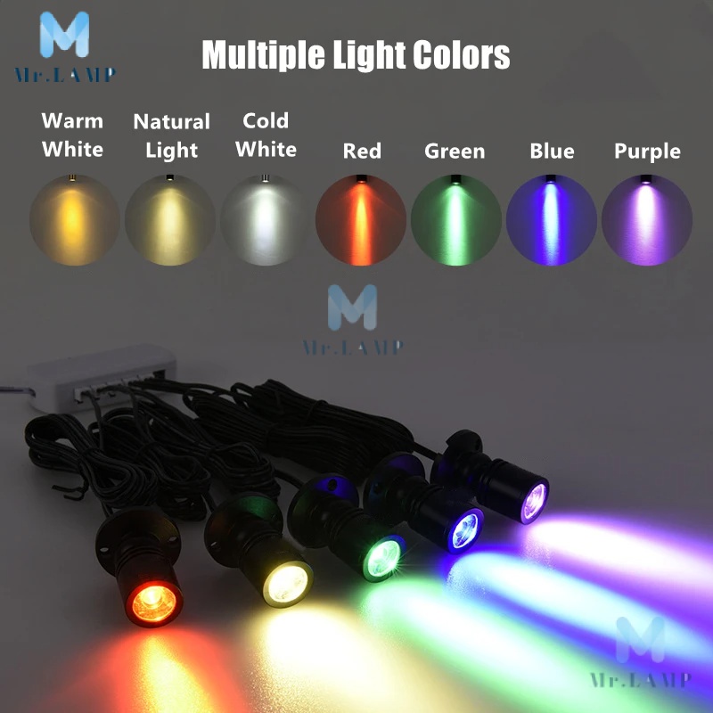 1+10Dimmable LED Cabinet Lights USB 5V Downlight for Model Display Counter Wine Garage Kit ...