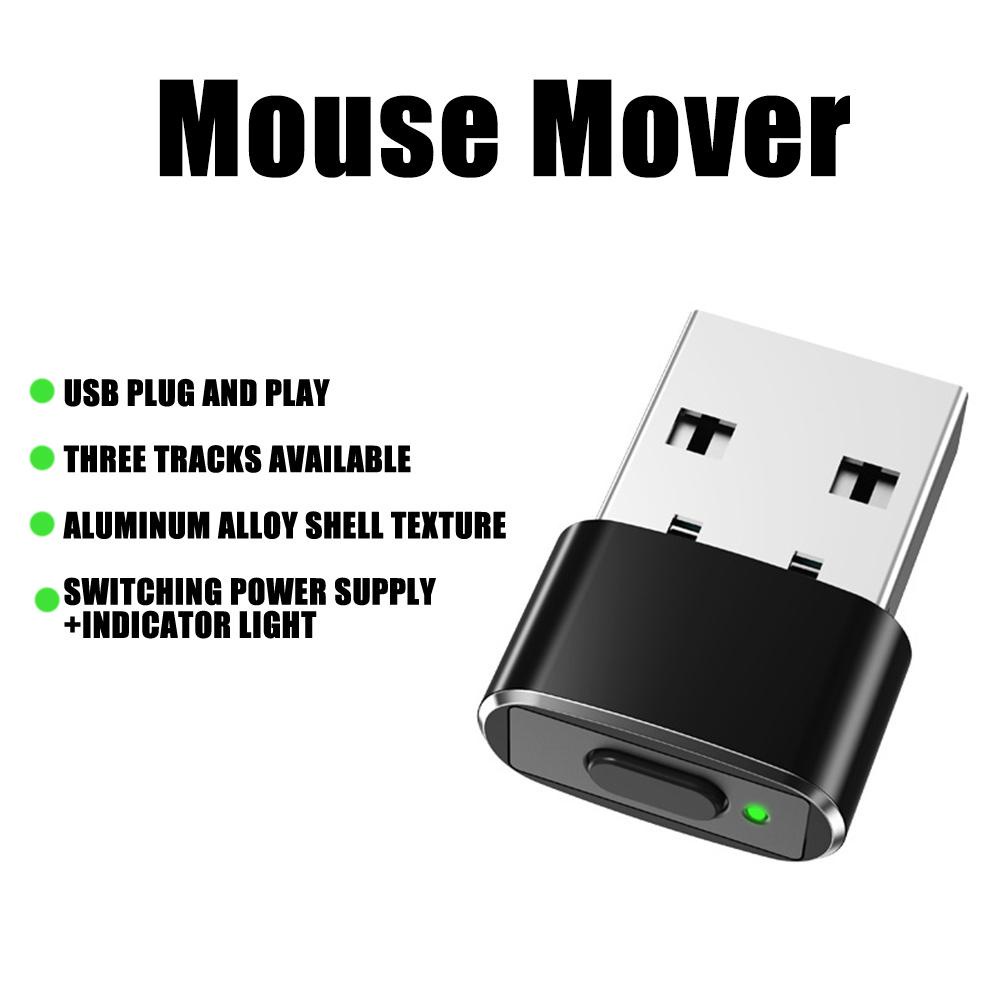 USB Mouse Jiggler Anti-sleep Computer Lock Screen Automatically Mover ...