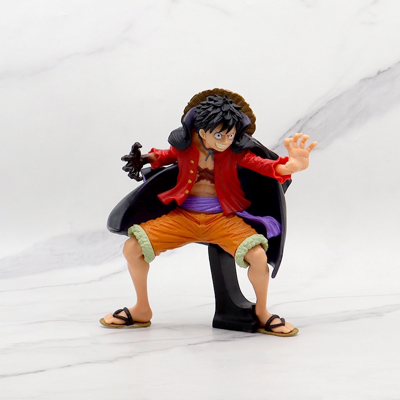 One Piece Anime Garage Kits Art King Modeling Luffy Cloak Battle Suit ...