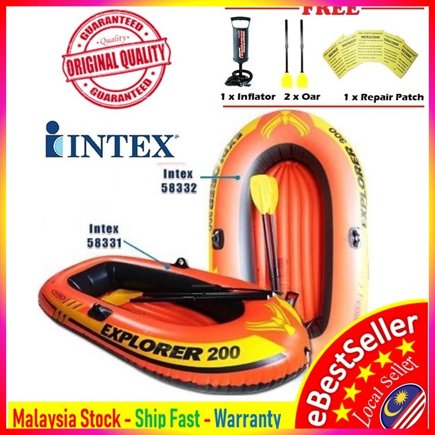🔥🔥INTEX 58329 58331 58332 Inflatable Swimming Boat 1/2/3 person kayak 🔥 ...