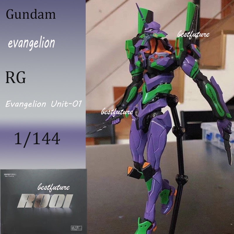 RG Gundam Evangelion Unit-01 Assemble EVA NEON GENESIS EVANGELION Model Kit Eva 01 Action Figure ...