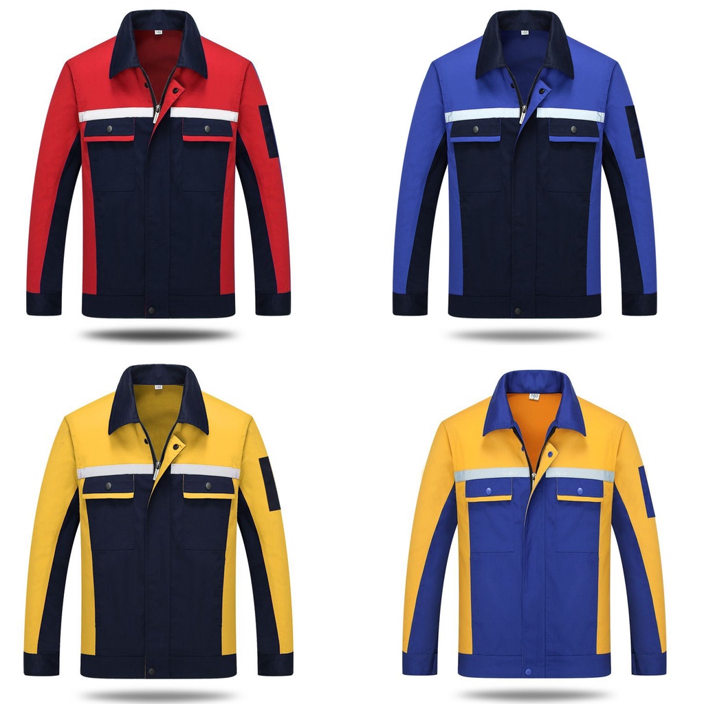 PPE Safety Jacket Long Sleeve Safe Jacket Reflector Workwear Men Women ...