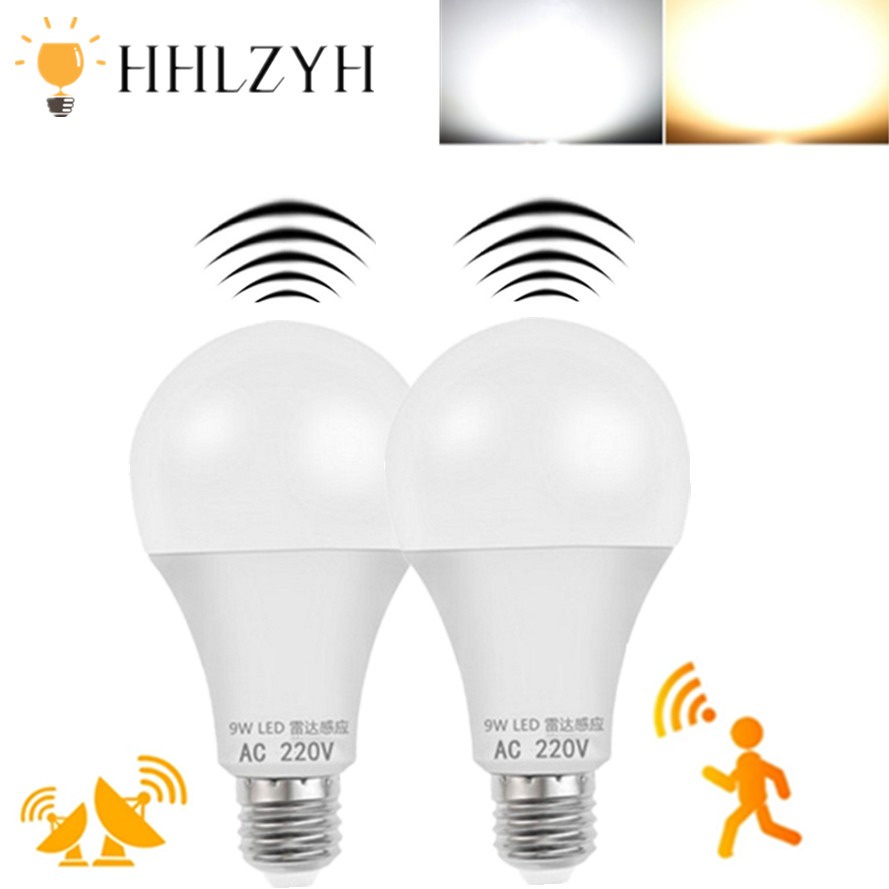 LED E27 Radar Motion Sensor Light Bulb 5W 7W 9W 12W AC 220V Infrared ...