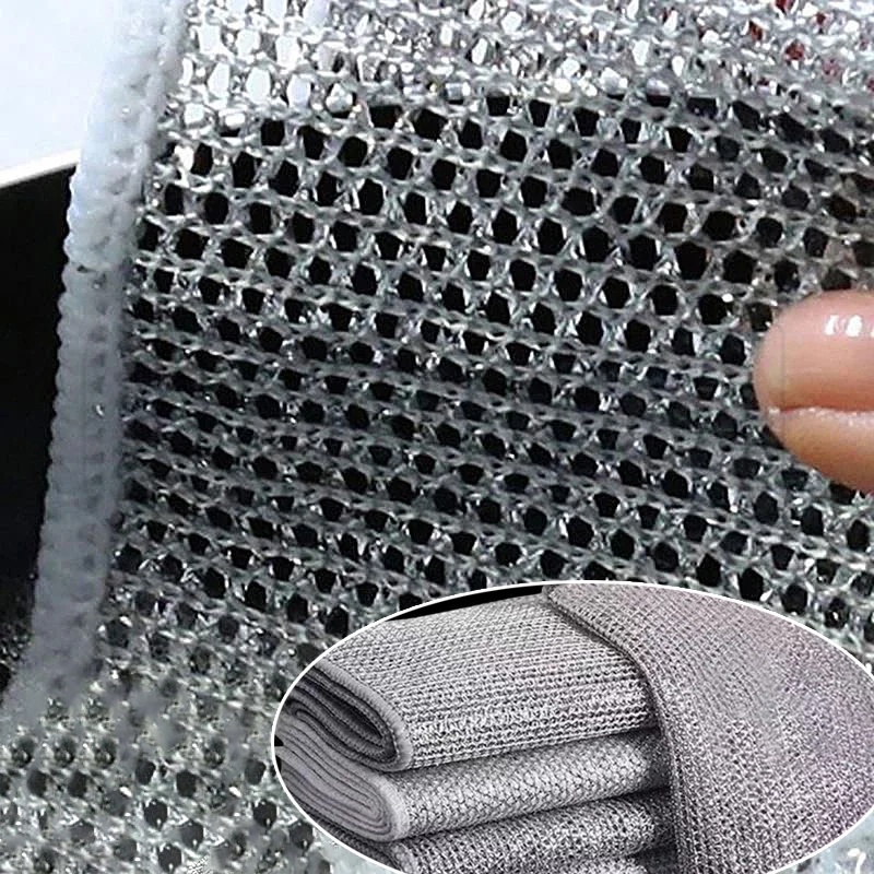 Mesh Steel Wire Magic Cleaning Cloth / Universal Metal Wire Rag / Sink ...