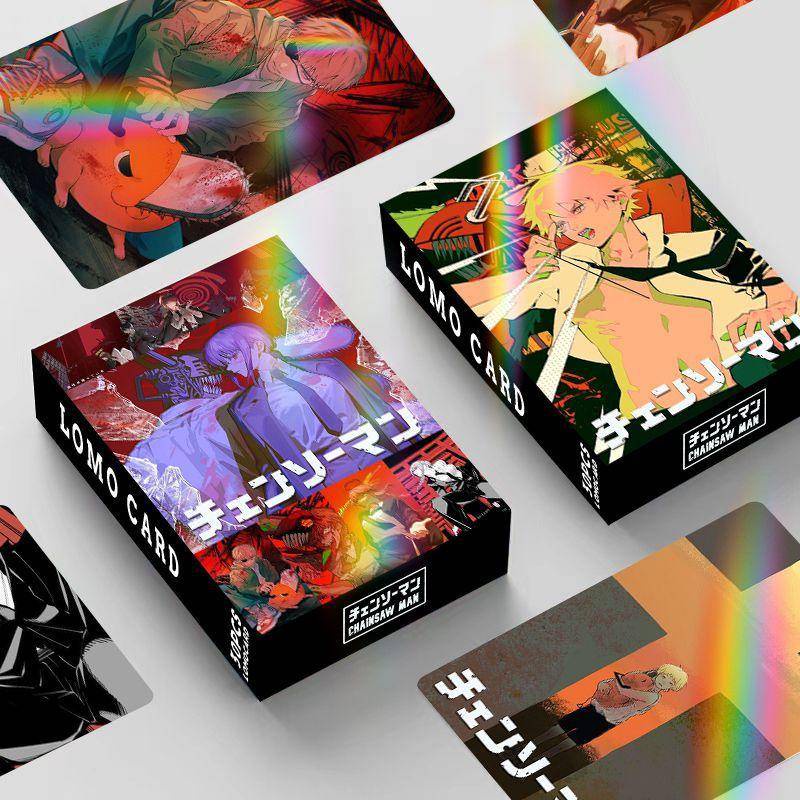 30Pcs/Set Japan Anime Chainsaw Man Double Sided Printing Card Denji ...