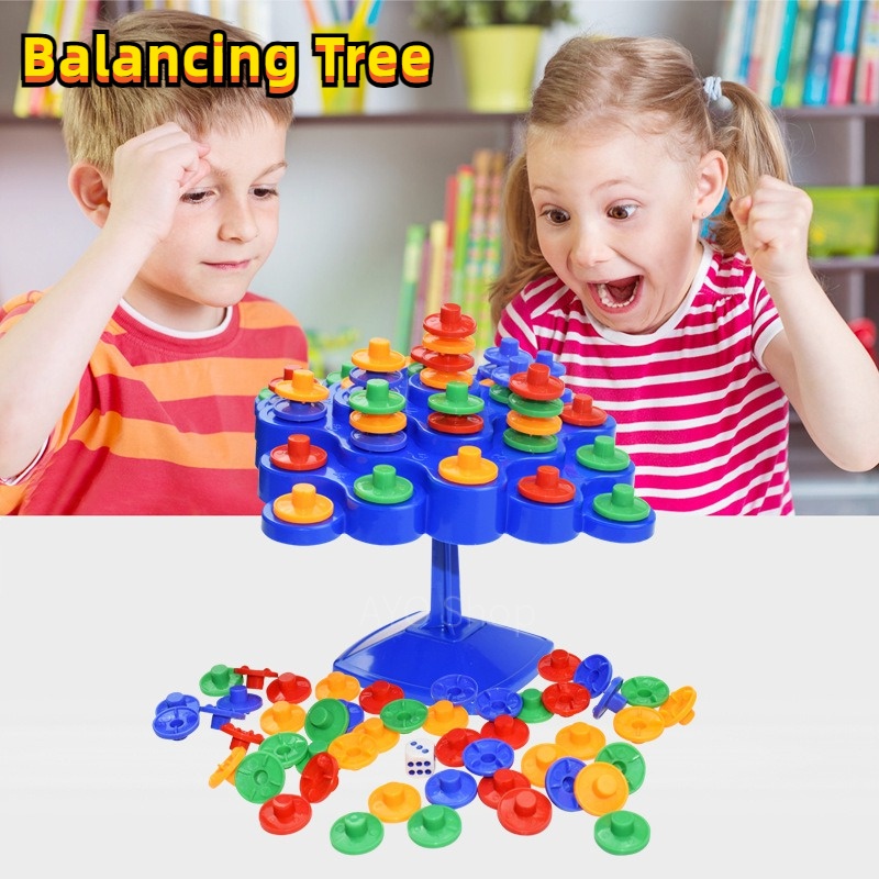 Balance tree carousel Jenga parent-child interaction early education ...