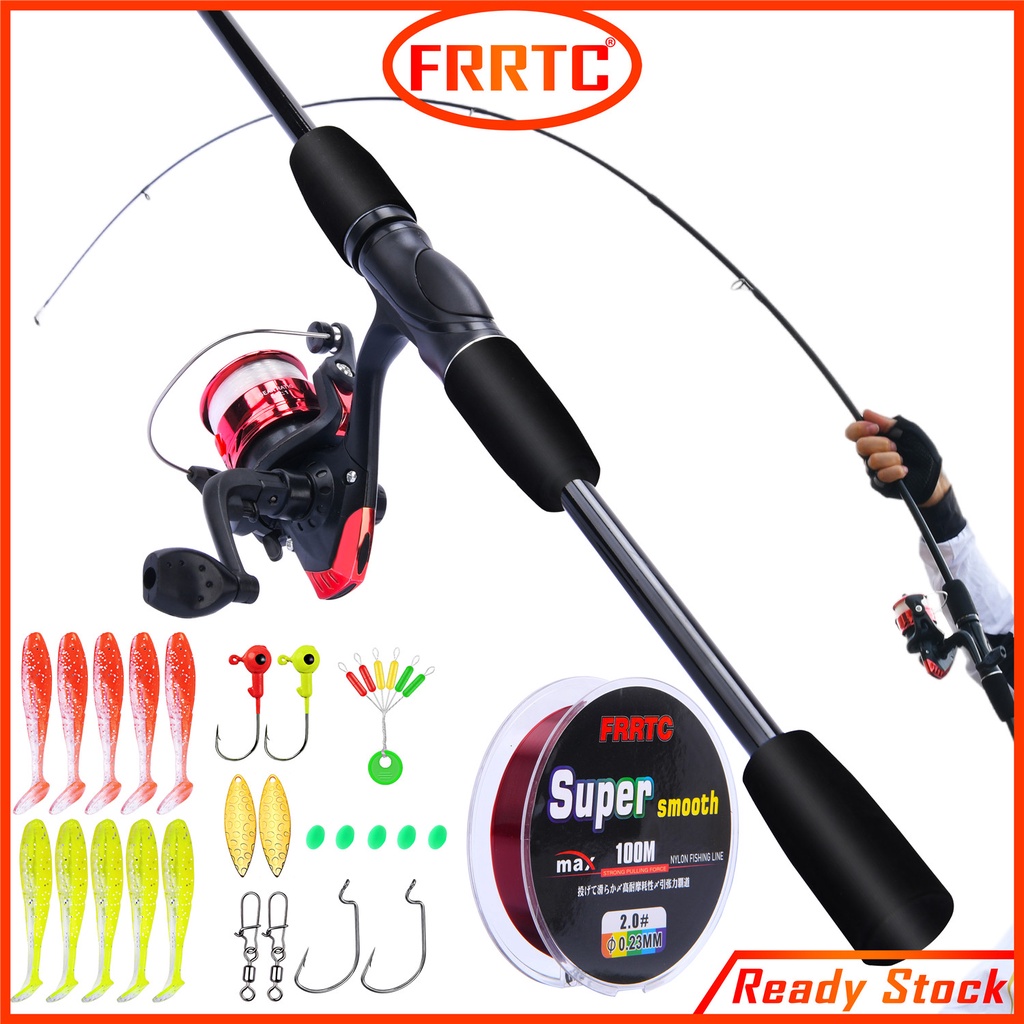 FRRTC Spinning Rod Reel Set Fishing Rod Fishing Reel with Fishing Line ...