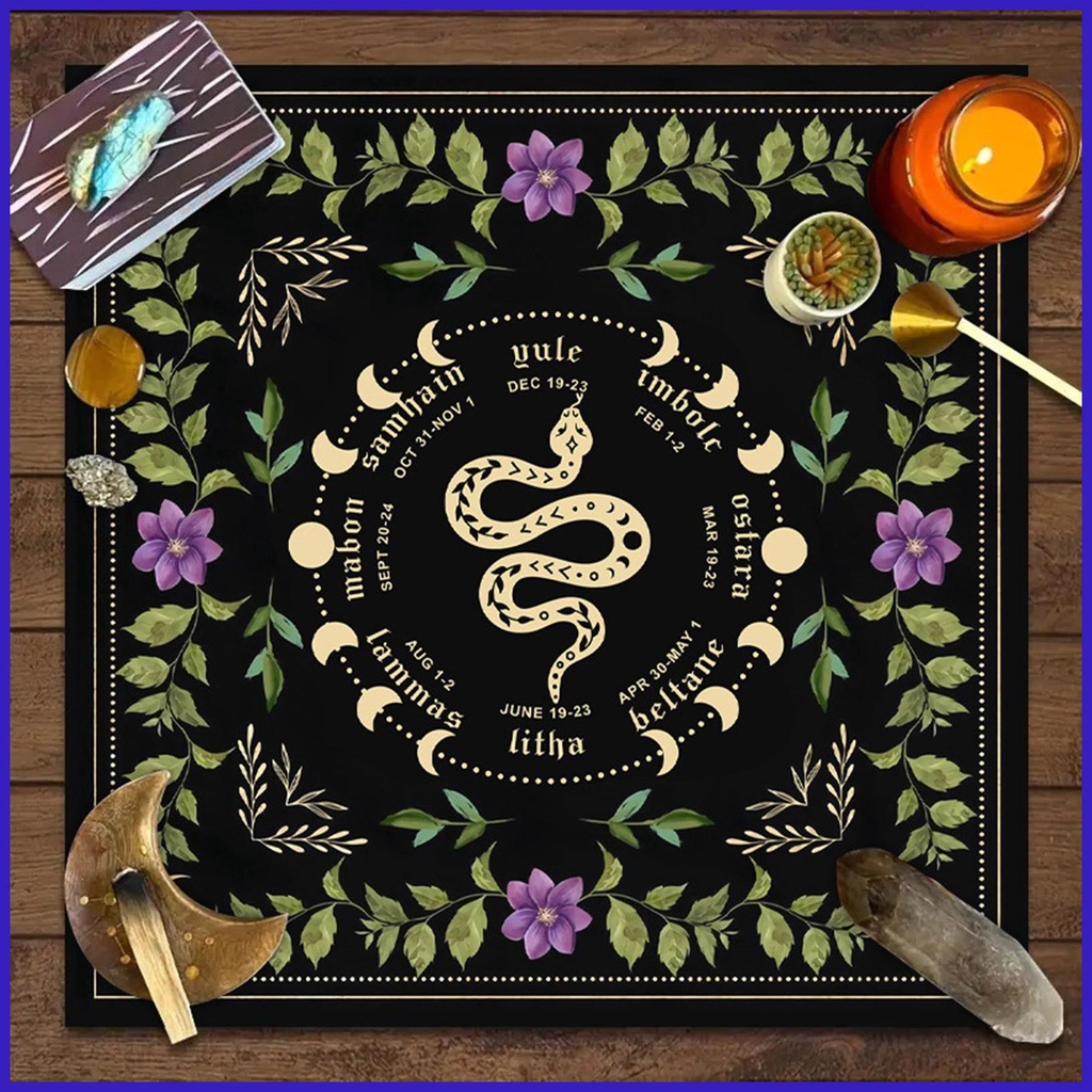 Square Tarot Table Cover Astrology Mat Tarot Card Pendulum Altar Cloth ...