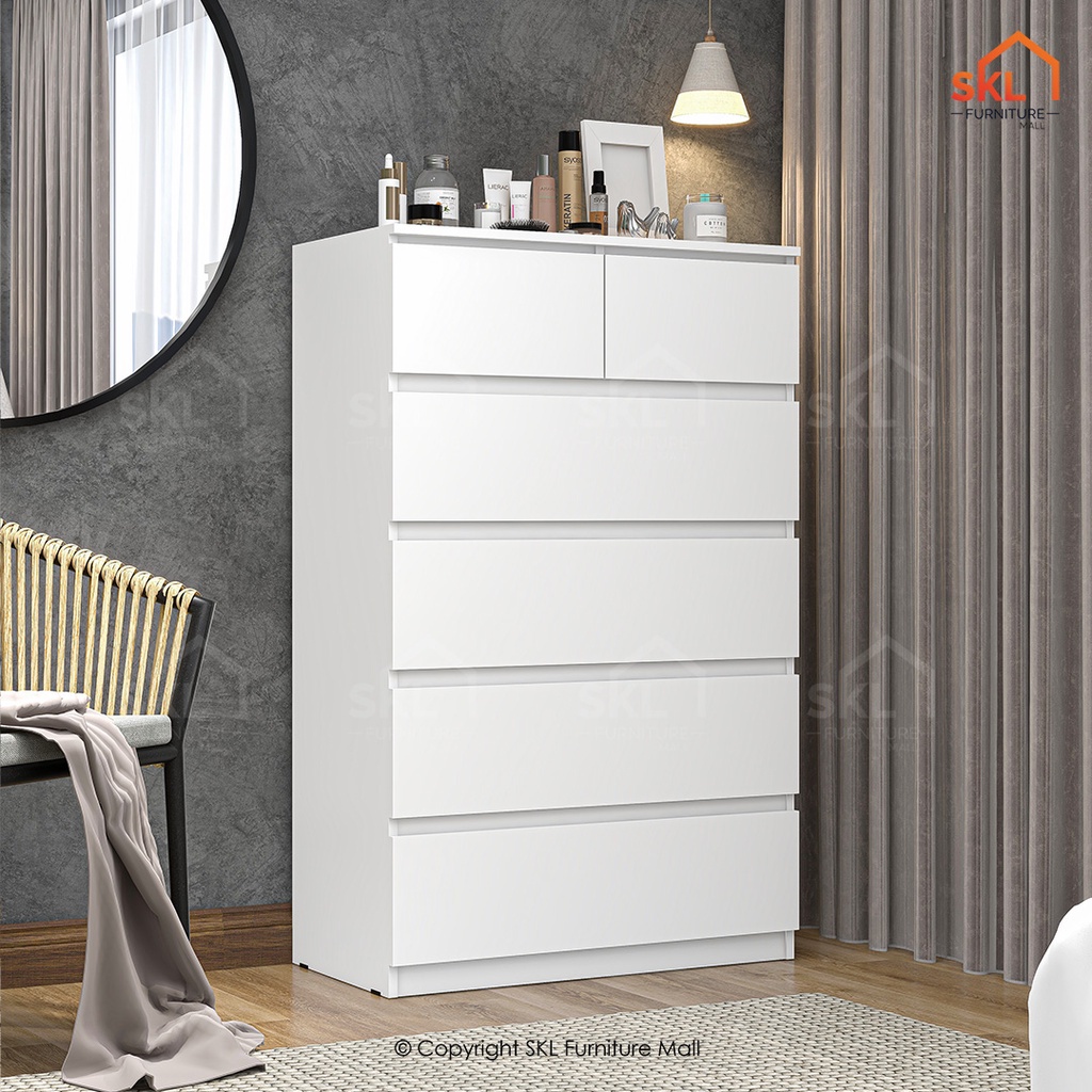 [READY STOCK] NAYLA 4FT TALL Chest Drawer /Cabinet/Almari Baju ...