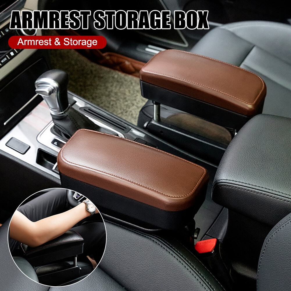Universal Car Armrest Box Elbow Support Adjustable Car Center Console ...