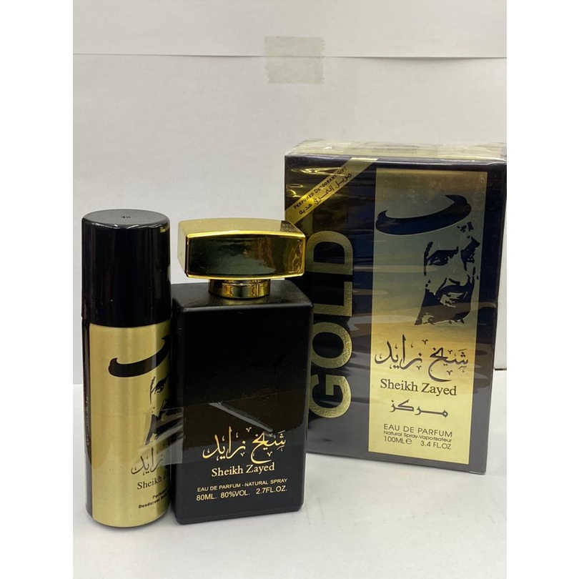 "Sheikh Zayed Gold Eau De Parfum 80ml: Opulent Blend of Agarwood ...