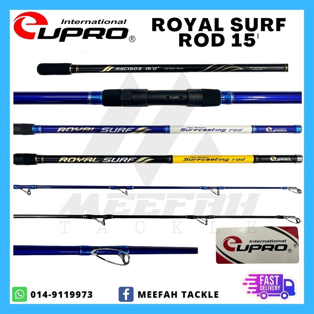 EUPRO Royal Surf 15'- Fishing Surf Rod Pancing | Shopee Malaysia