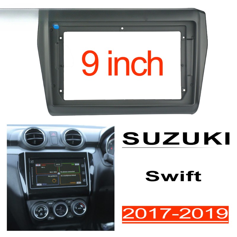 9 inch car android head unit dash mounting kits player fascia 2din frame stereo panel for SUZUKI ...