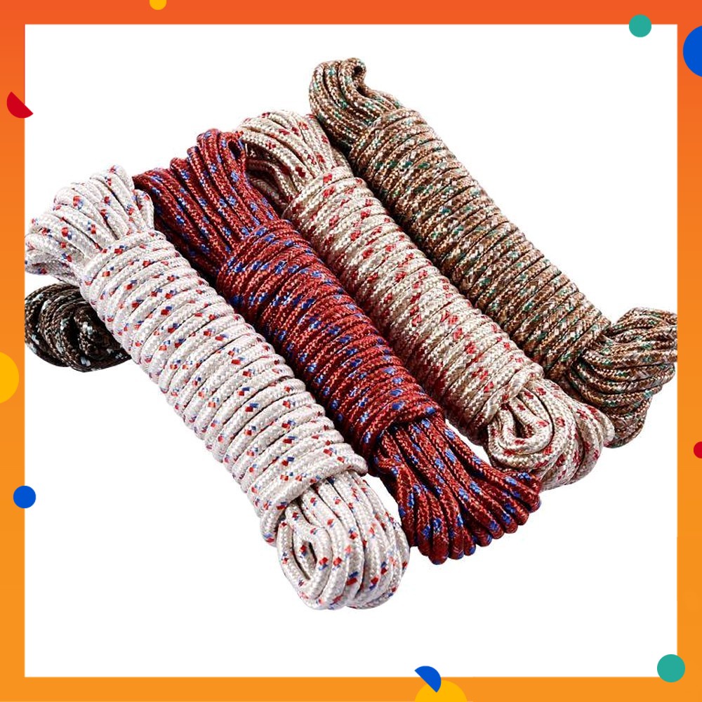 8 Meter Multipurpose Drying Clothes Rope Outdoor Nylon Dry Cloth String ...