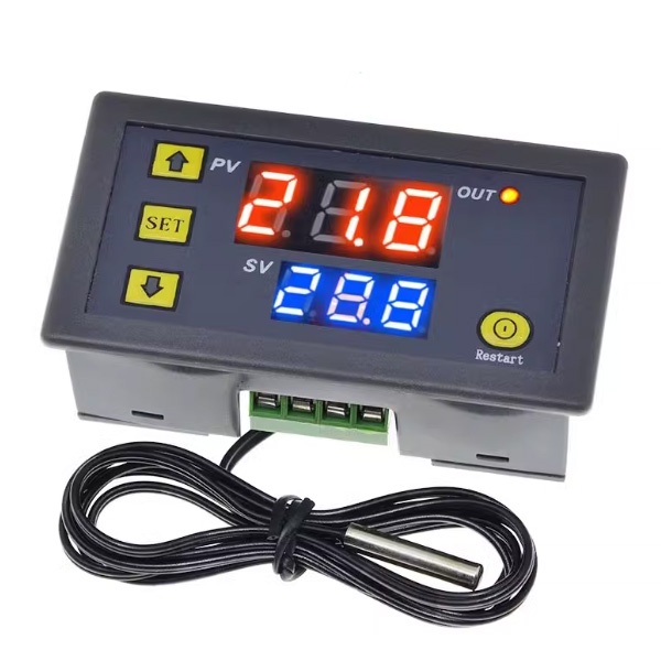W3230 12V 24V AC110-220V Probe line 20A Digital Temperature Control LED Display Thermostat With ...