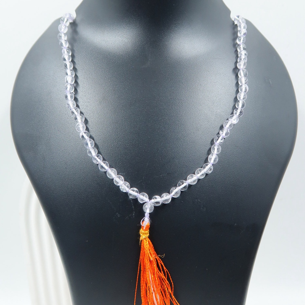 Sphatik Malai | Natural Crystal Quartz Mala | Spatigam | Spatiga Malai ...