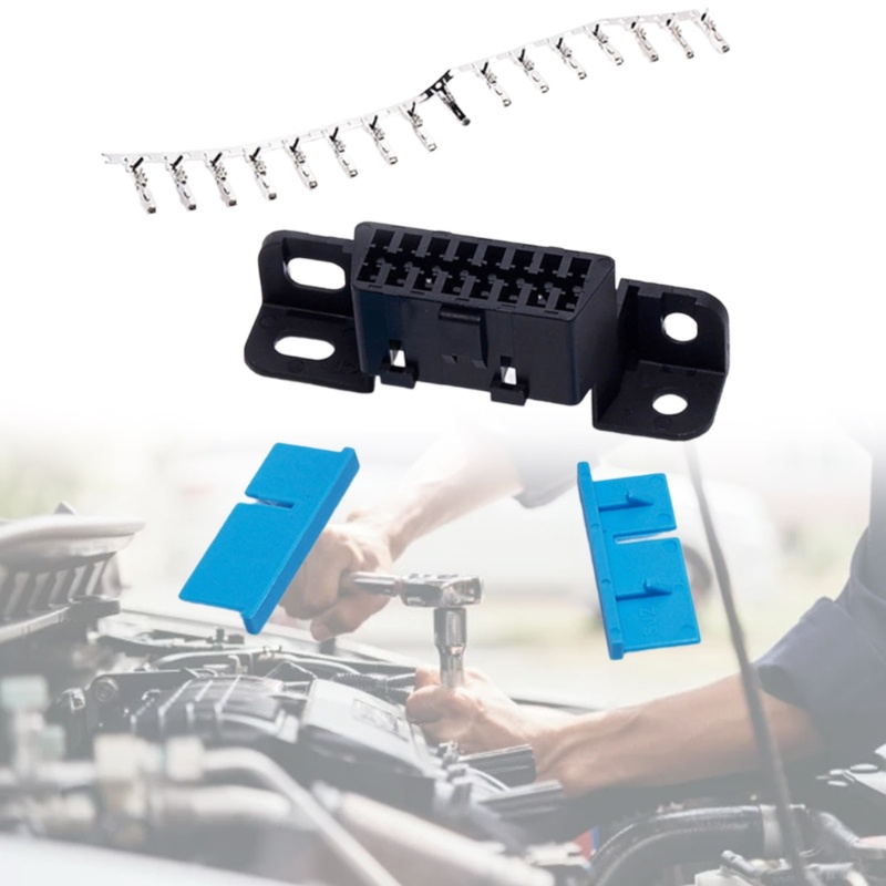 W* Universal OBD2 Female Angles Connector Auto Car Adapter Plug With ...