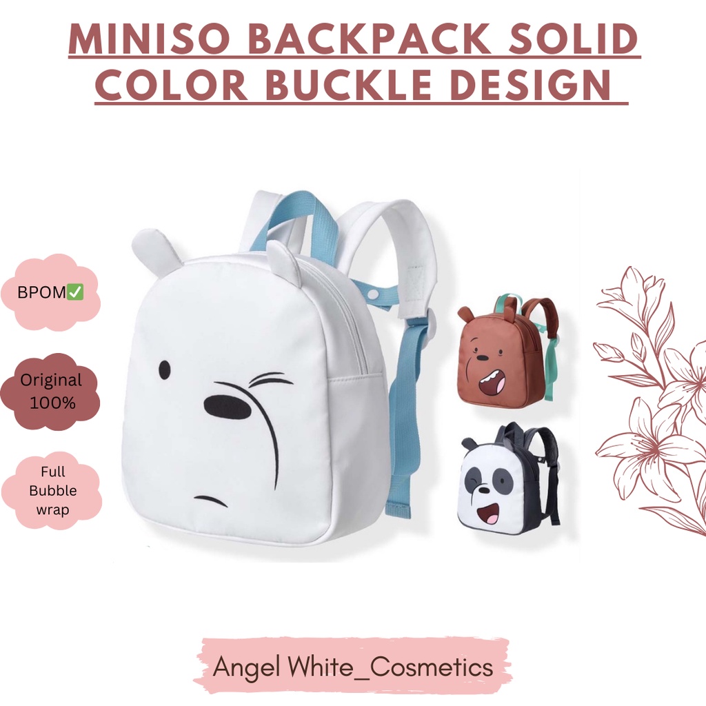 MINISO WE BARE BEARS BACKPACK | Shopee Malaysia