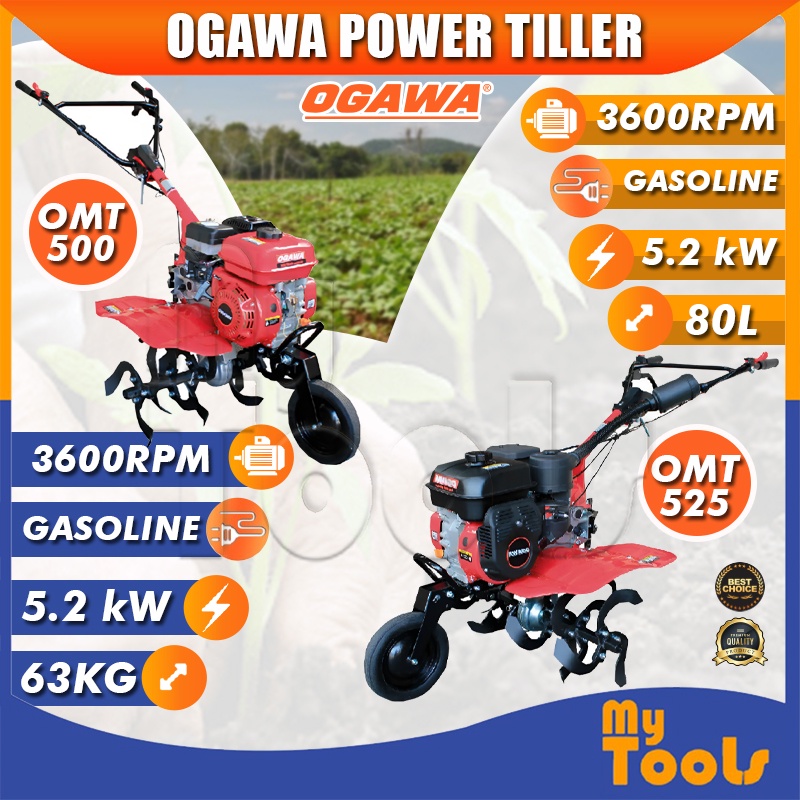 Mytools OGAWA Power Tiller [OMT-500] / [OMT-525] CULTIVATOR WITH PETROL ...