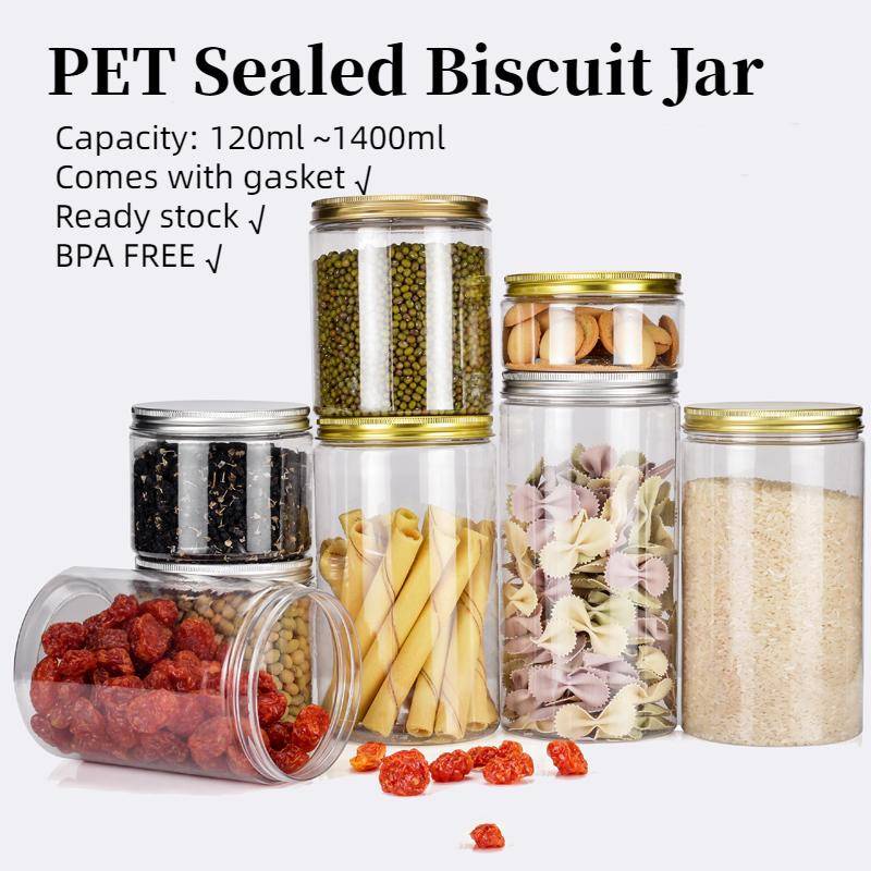 Balang Plastik Raya Transparent Plastic Jar Food Container With Free ...