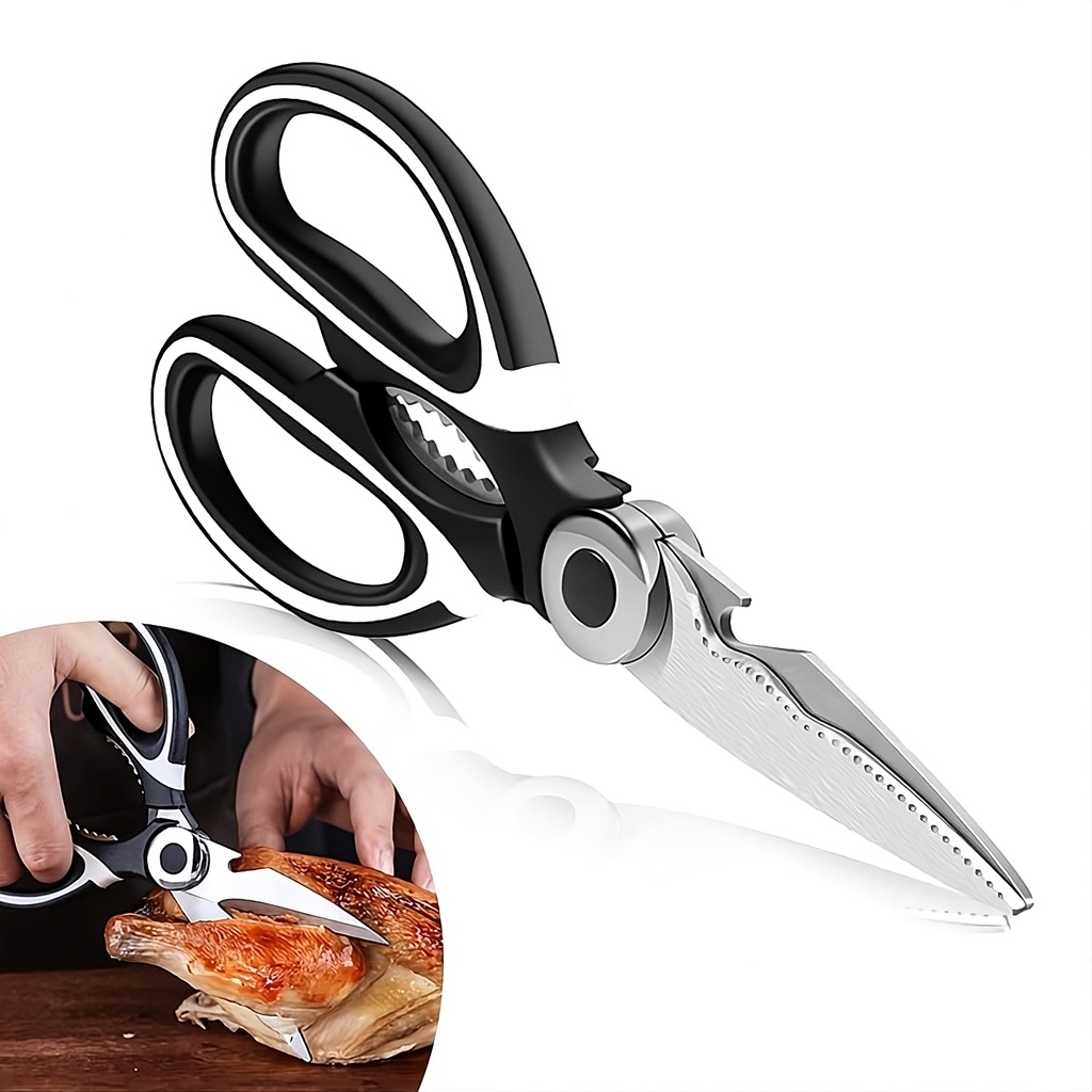 Panda Strong Stainless Steel Scissors Chicken Bone Scissors Gunting ...
