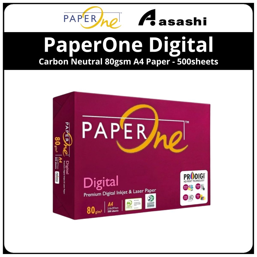 PaperOne / Paper One 80gsm (Red) Carbon Neutral A4 Paper - 500sheets ...