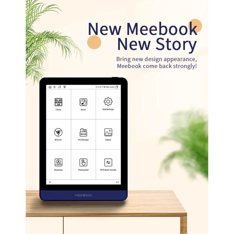 Original Meebook M6 E-book Reader 6 inch E-ink 300PPI Screen Ereader ...