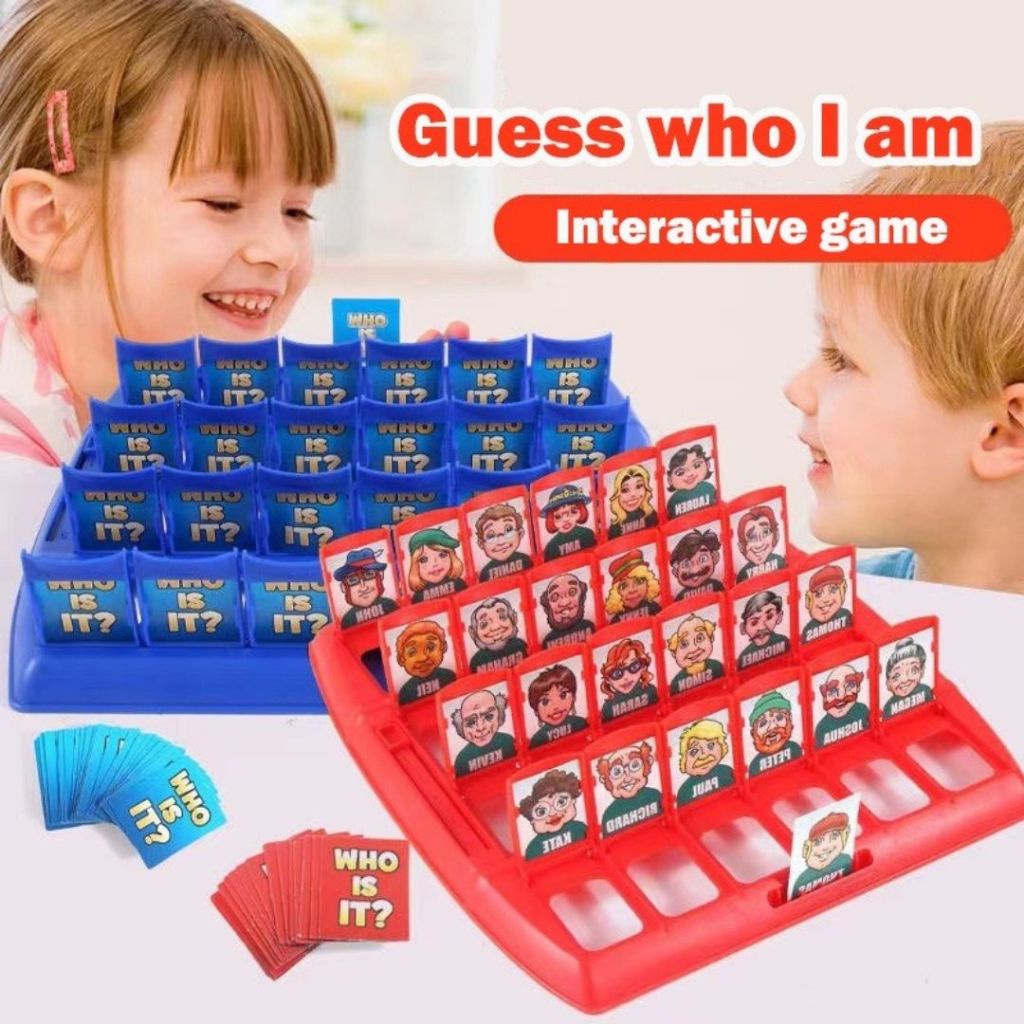 WHO IS IT??? Board Game for Kids and Children Classic BoardGame Funny ...