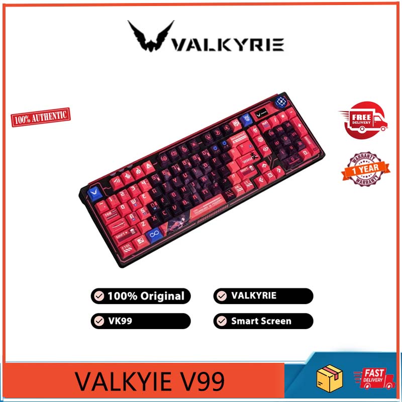 Valkyrie VK99 mechanical keyboard with multifunctional knob, smart ...