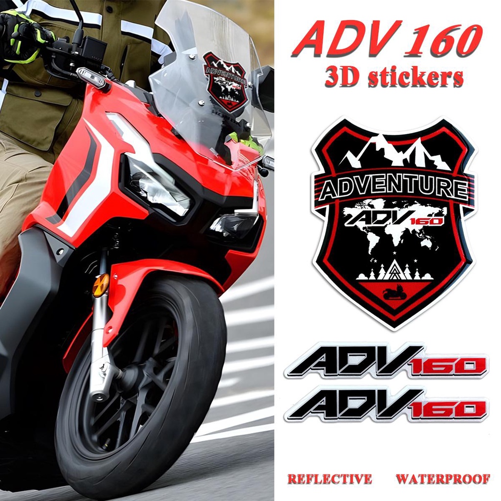 For Honda ADV160 3D Soft Adhesive Sticker for Motorcycle Fuel Tank and ...