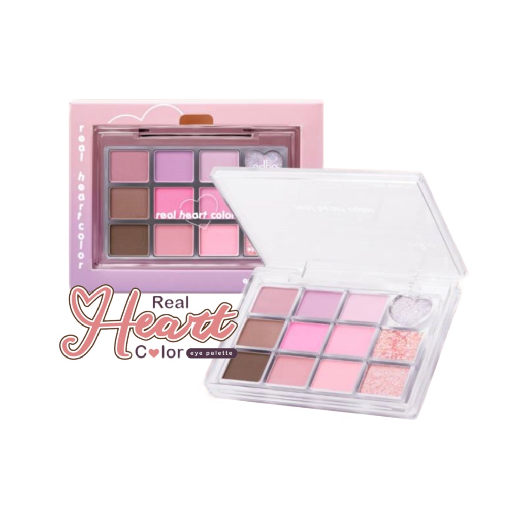 ODBO REAL HEART COLOR EYESHADOW PALETTE (OD2019): x 1pc abcmall | Shopee Malaysia