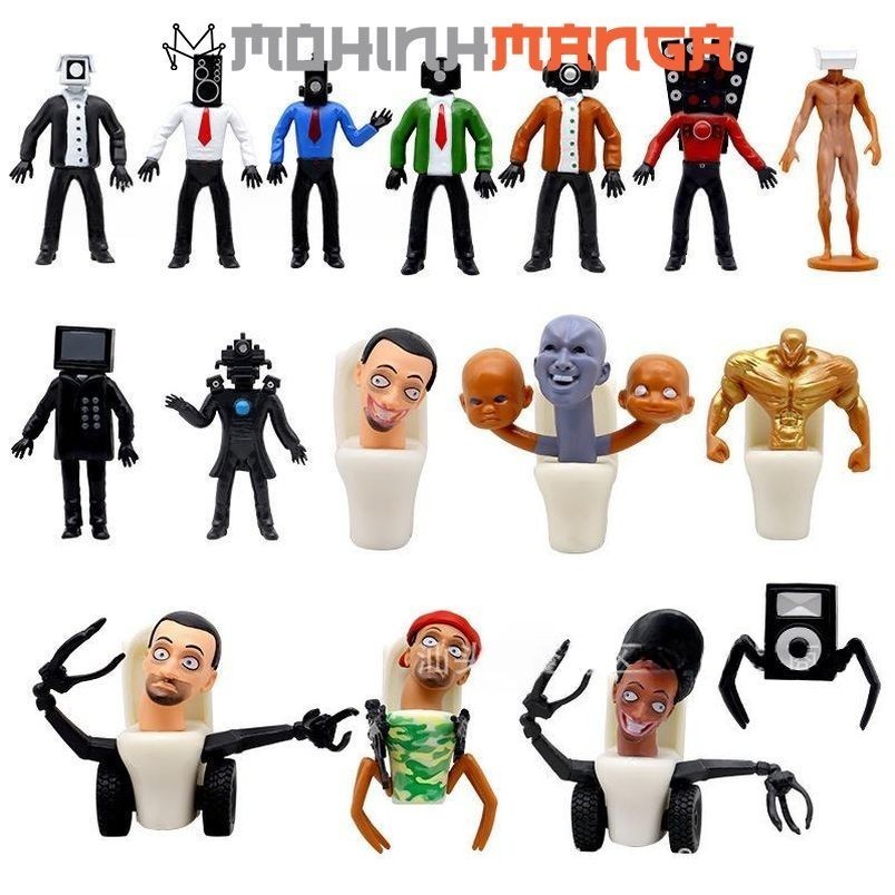 Skibidi Toilet Man Model V2 Cartoon Characters TV Man Toilet TV Game ...