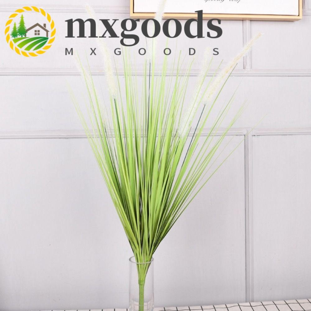 MXGOODS Artificial Pampas Bouquet, Realistic 5 Heads Silk Onion Grass ...