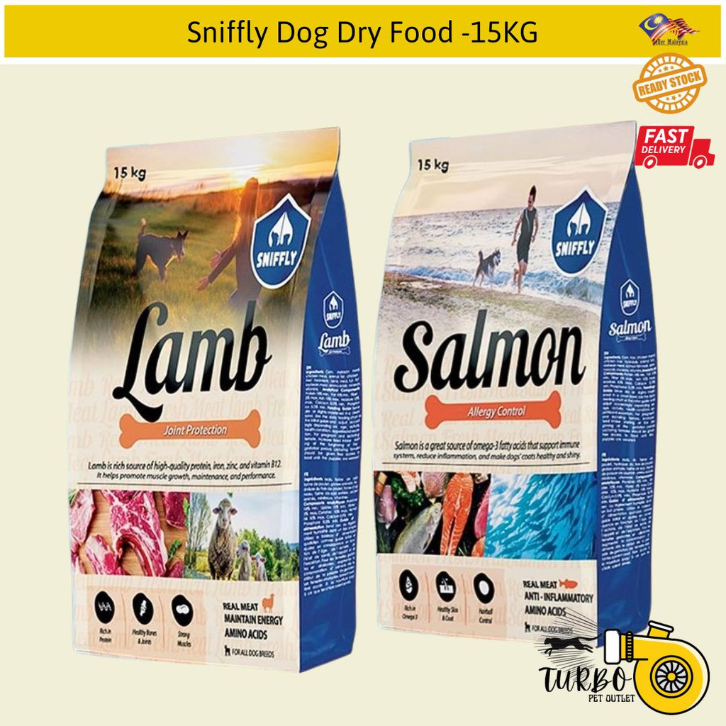 Sniffly Dog Dry Food Lamb/Salmon - 15KG | Shopee Malaysia