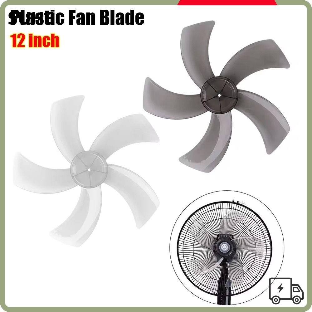 LUCKY-SUHE 2Pcs Fan Leaves, With Nut Cover General Plastic Fan Blade ...