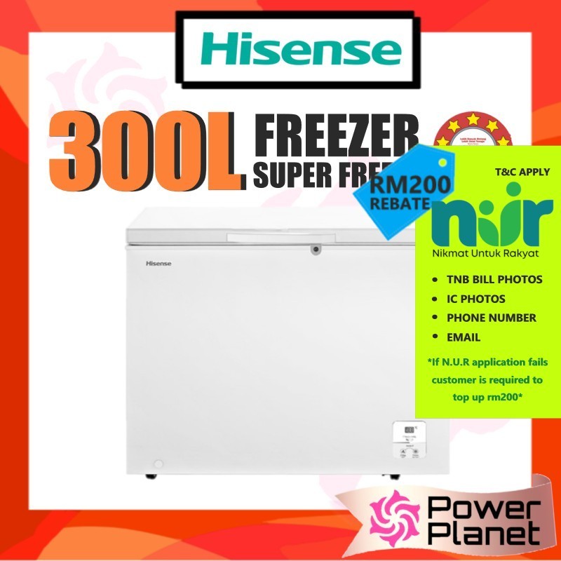 [SEDA NUR] Hisense 300L Chest Freezer 8-IN-1 (Fridge/Freezer ...