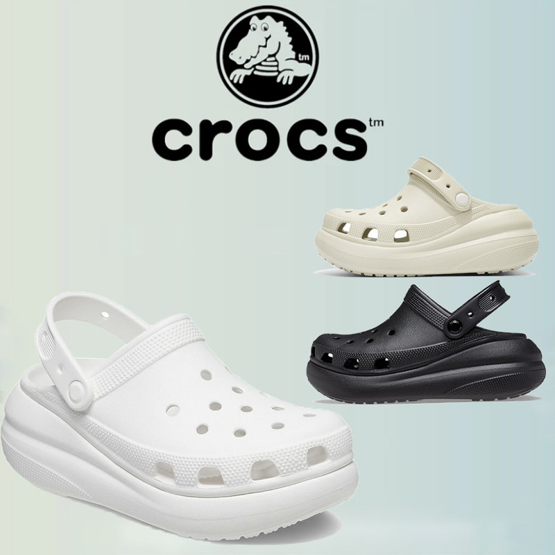 Women's sandals Crocs Classic Mega Crush Slide Wedges Women Wedge Clog ...