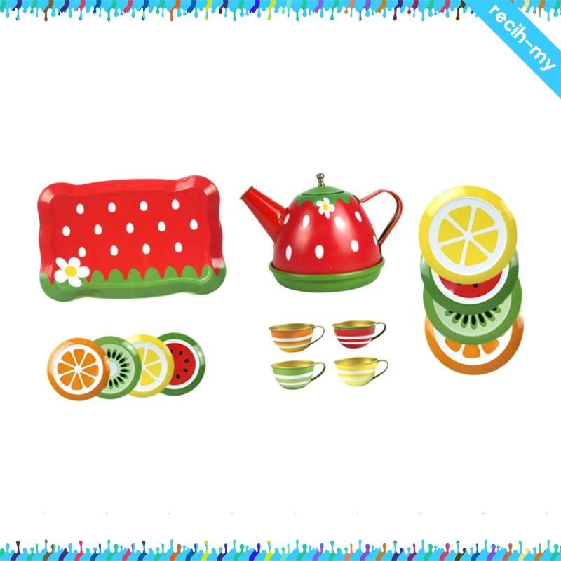[RecihMY] Kids Tea Set Simulation Afternoon Tea Playset for Girls ...