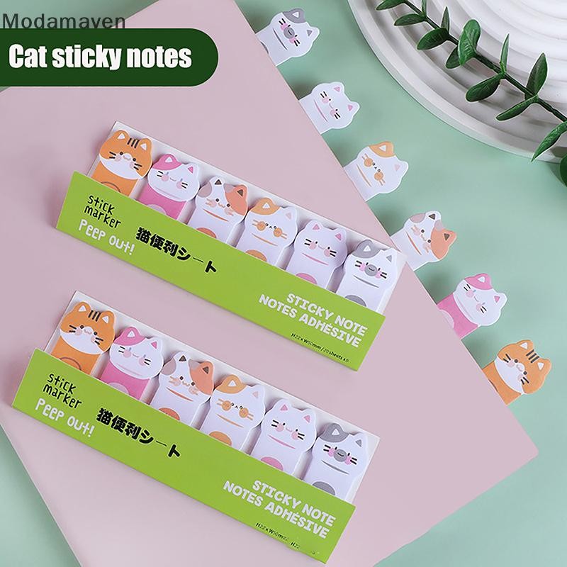 MND 120Sheets Kawaii Student Stationery Cartoon Cat Index Tab Creative ...