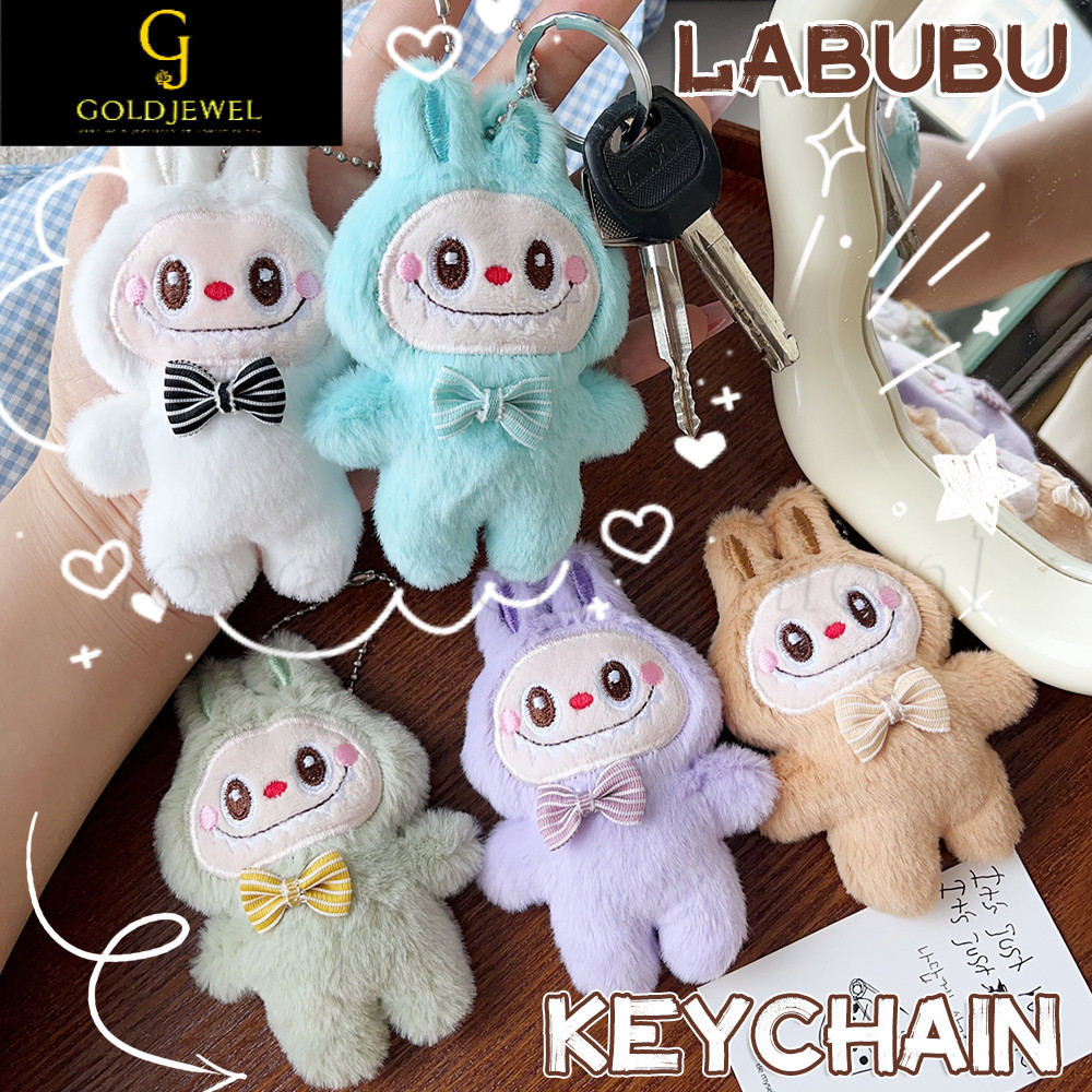 [MJ] Cartoon Cute Plush Labubu Keychain - Kawaii Anime Sheep Doll ...