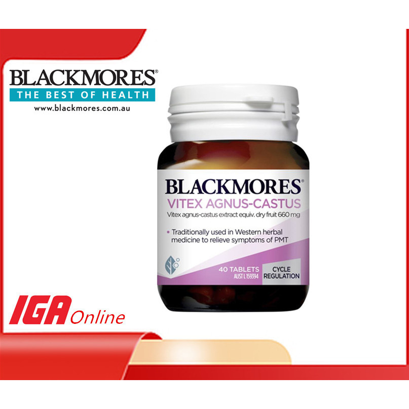 [EXP: 07/2026] Blackmores Vitex Angus Castus ( 40 Tablets ) ( Made in ...