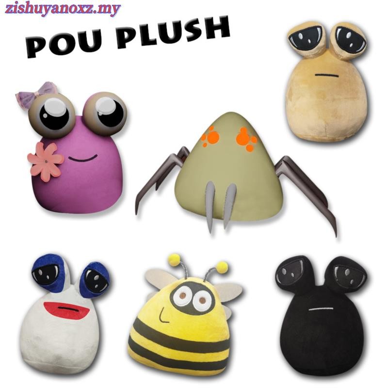 My Pet Pou Plush Alien Toy Soft Triangular Plush Toy with Big Eyes ...