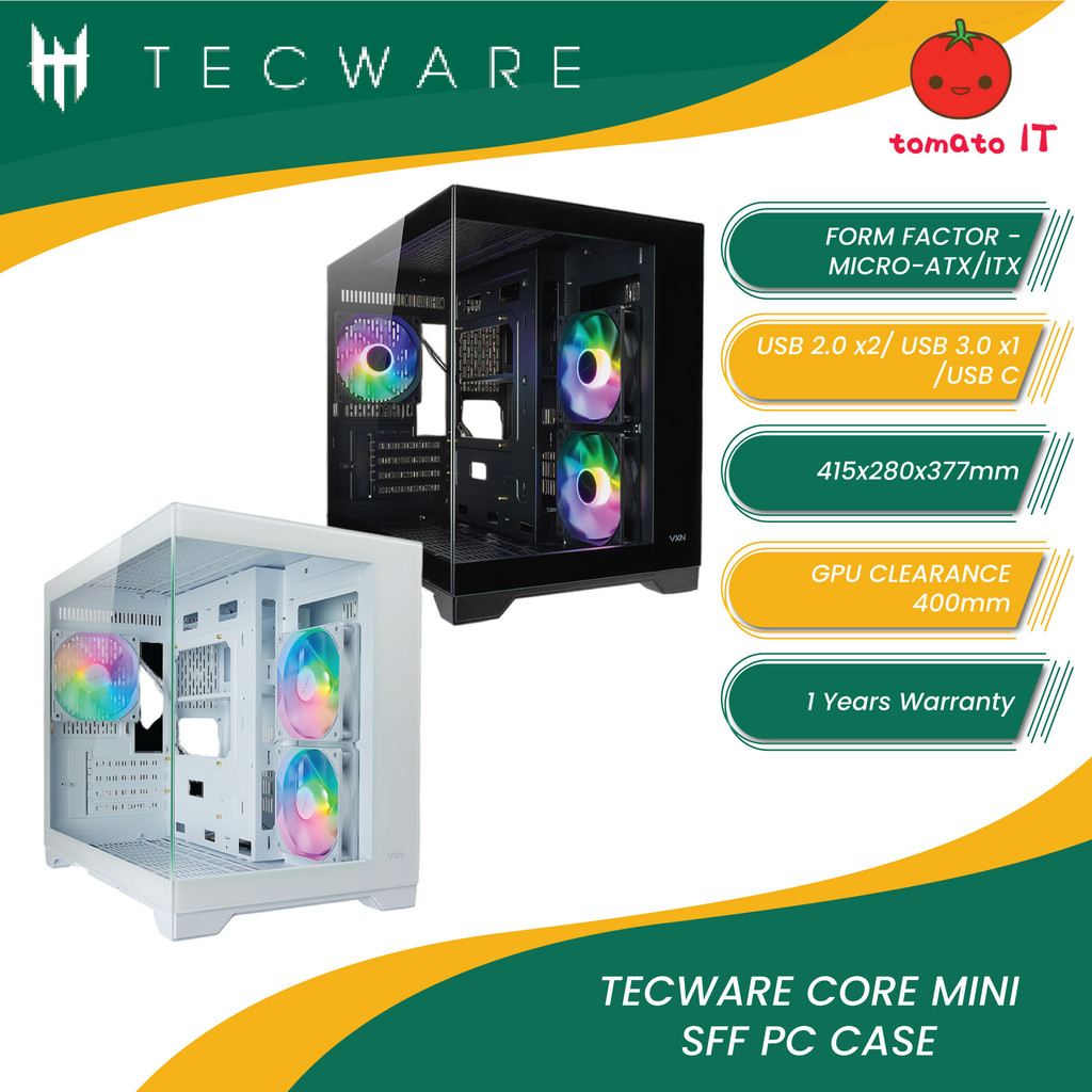 TECWARE VXN EVO Omni Dual Chamber ARGB Mid-Tower ATX PC Case | Shopee ...