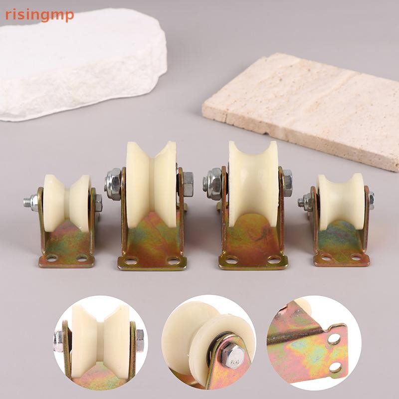 [risingmp] Nylon Grooved Roller Track Pulley V / U Nylon With Stand ...